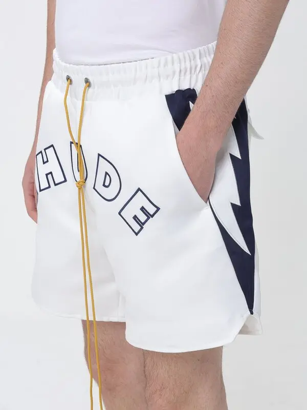 Rhude Crêpe Jogging Shorts With Printed Logo