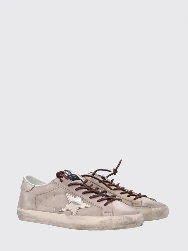 GOLDEN GOOSE Super-star Distressed Suede Leather Sneakers
