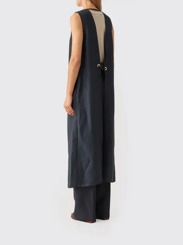 Liviana Conti Long Linen Blend Vest