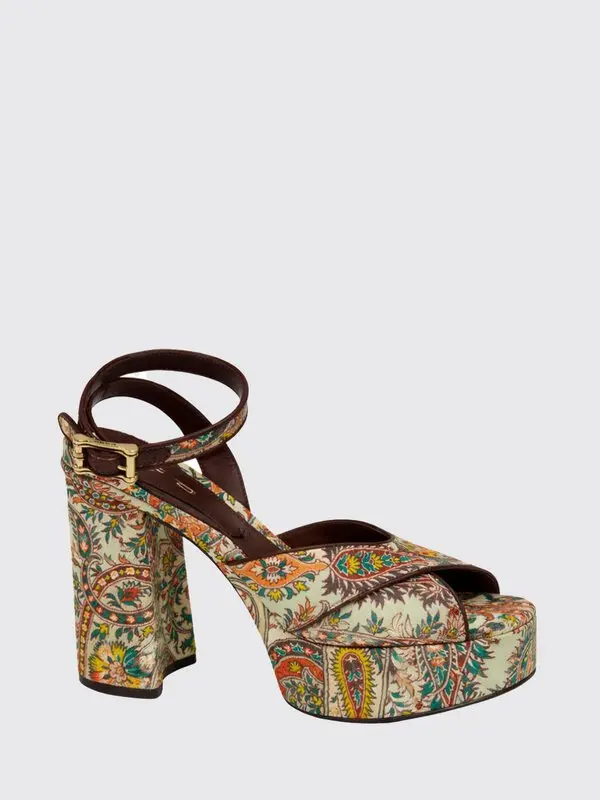 Etro Paisley Print Cotton Sandals
