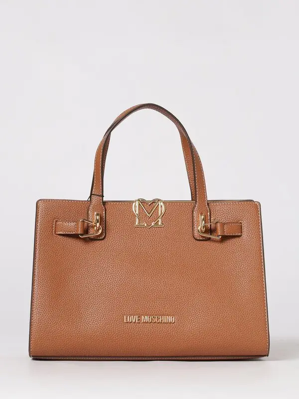 Moschino Grained Faux Leather Handbag