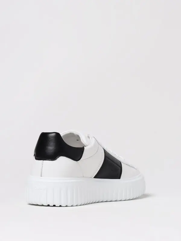 Hogan H-stripes Leather Sneakers - Black