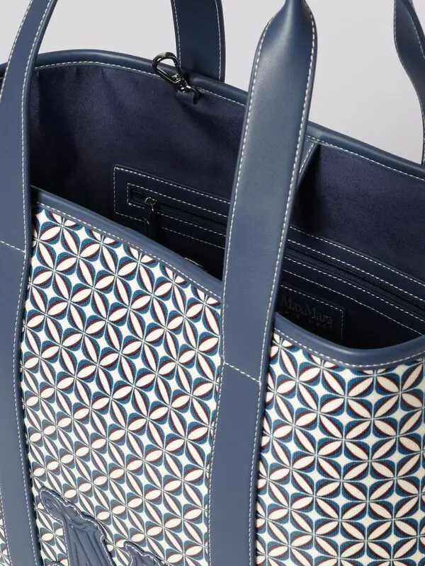 Max Mara Farneto Printed Leather Bag By