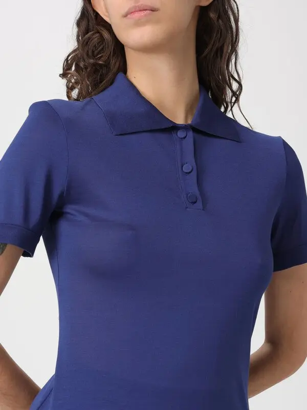 Max Mara Silk Polo Shirt - Blue