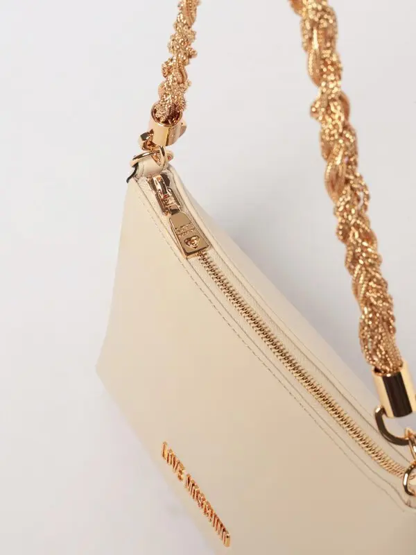 Moschino Faux Leather Bag - Ivory