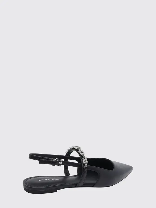 Michael Kors Dina Flex Leather Slingback Ballerinas