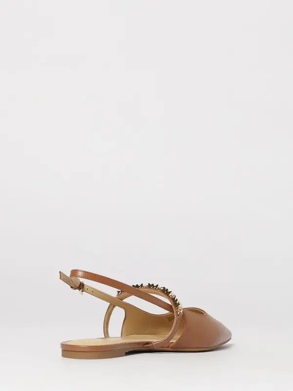 Michael Kors Dina Flex Leather Slingback Ballerinas