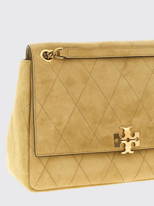 Tory Burch Charlie Suede Shoulder Bag With Sliding Handle