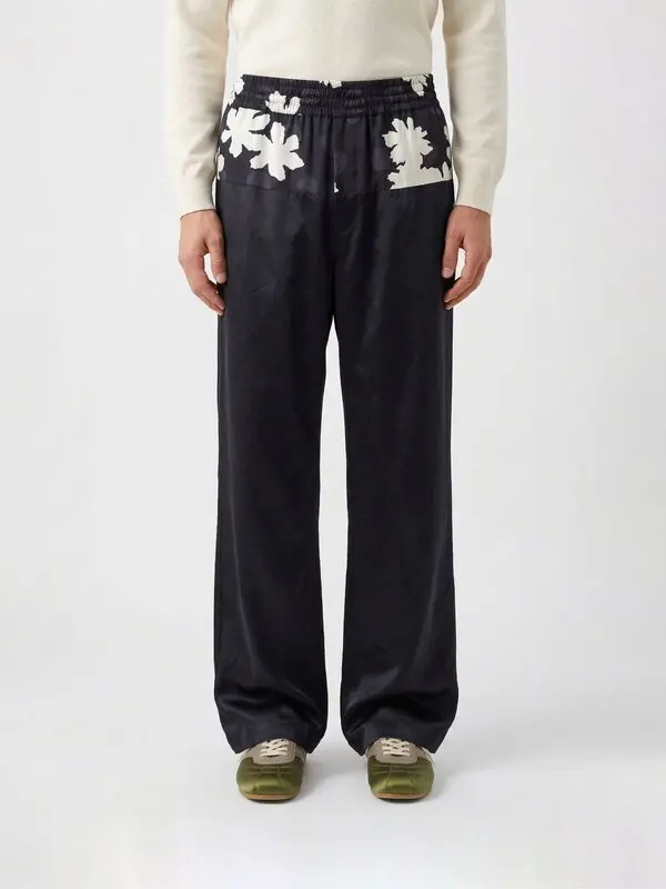 Dries Van Noten Floral Print Palazzo Trousers