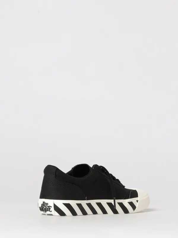 Off-White Vulcanized Canvas Sneakers - Black