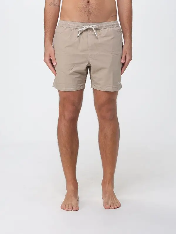 MC2 SAINT BARTH Checked Nylon Swim Shorts - Beige
