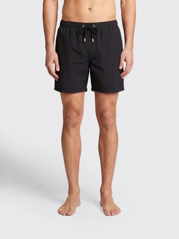 MC2 SAINT BARTH Checked Nylon Swim Shorts - Black