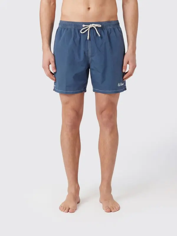MC2 SAINT BARTH Checked Nylon Swim Shorts - Navy