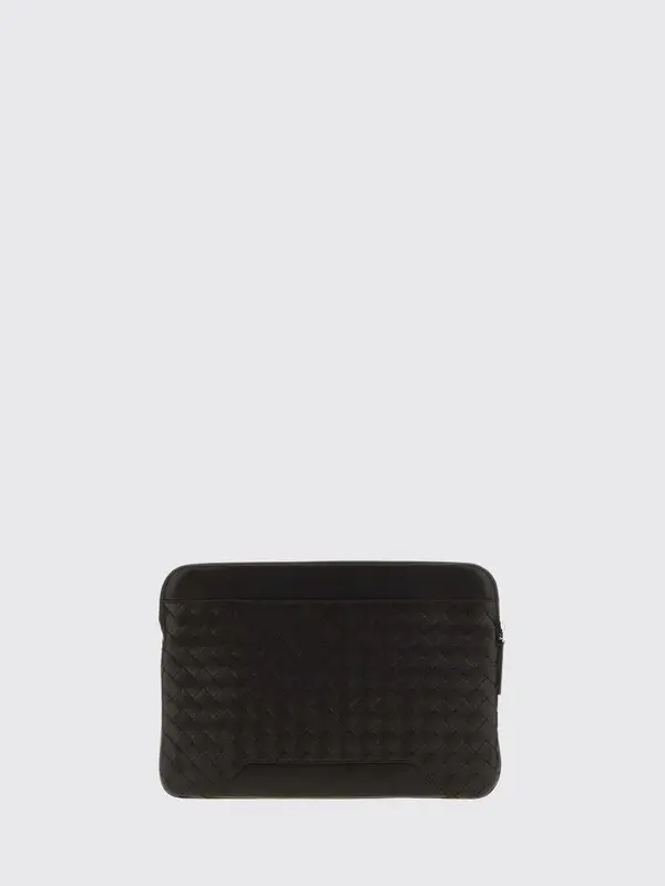 Bottega Veneta Getaway Intrecciato Leather Document Holder - Silver