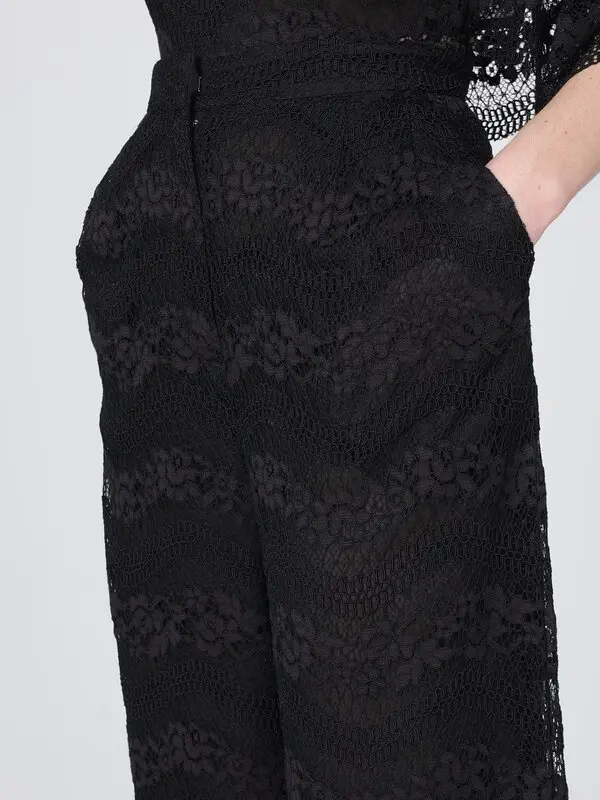 TWINSET Lace Trousers - Black