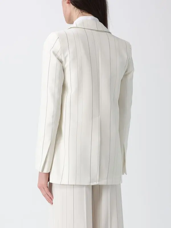 SEMICOUTURE Striped Single Breasted Blazer