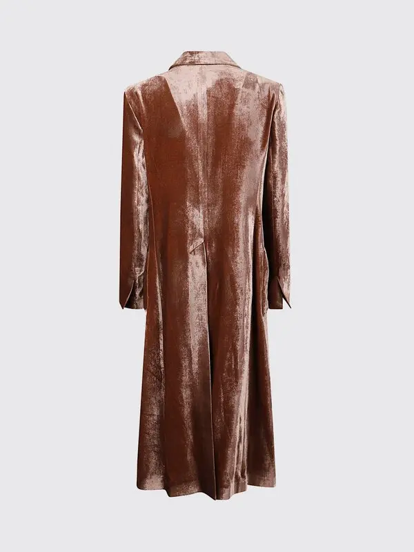 La DoubleJ Velvet Robe-style Coat With Matching Belt
