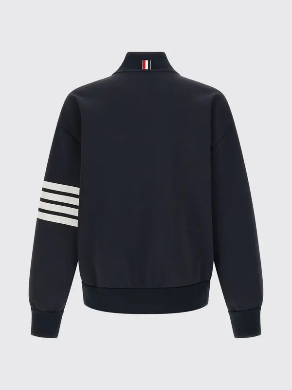Thom Browne 4-bar Viscose Blend Bomber Jacket - Blue