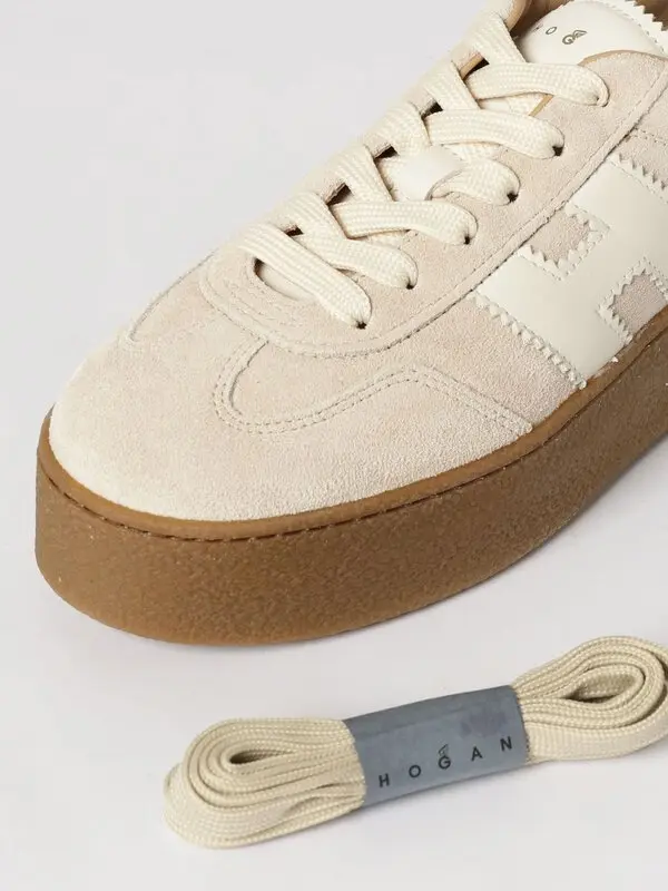 Hogan Cool H698 Suede Sneakers - Nude