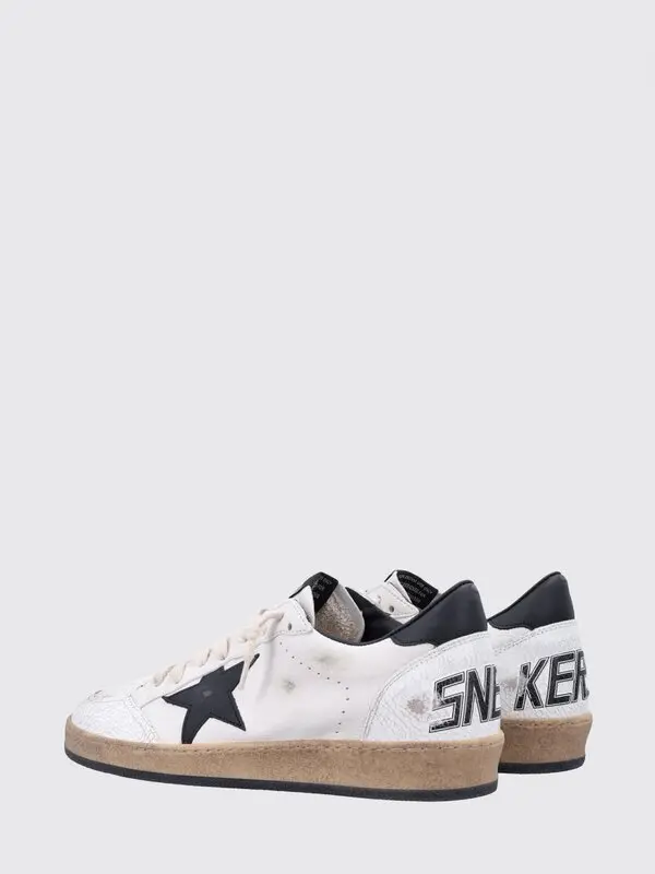 GOLDEN GOOSE Ball Star Distressed Leather Sneakers