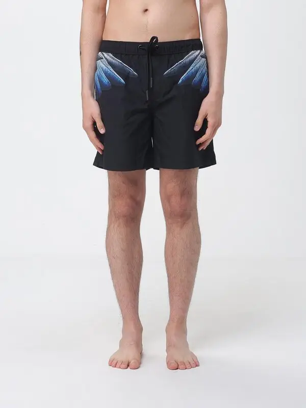 COUNTY OF MILAN Wings Print Swimsuit - Black