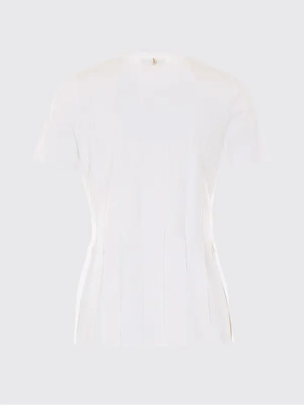 Liu Jo Viscose Crew Neck Sweater - White