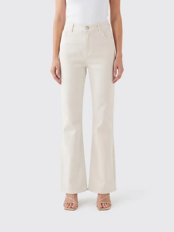 Federica Tosi Flared 5 Pocket Jeans - Nude