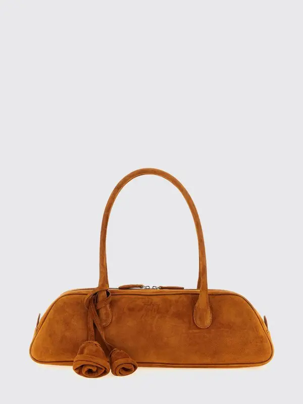 Magda Butrym Brigitte Trapeze Suede Leather Bag - Brown