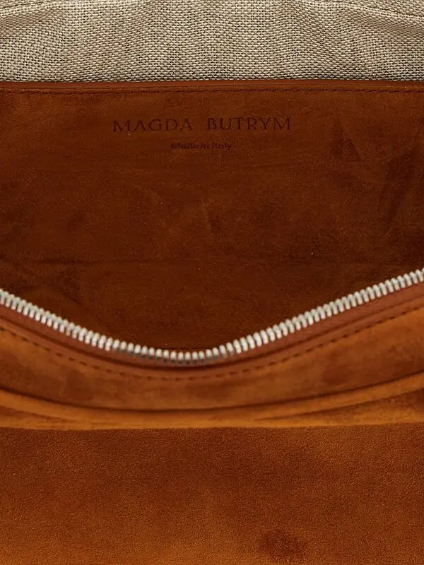 Magda Butrym Brigitte Trapeze Suede Leather Bag
