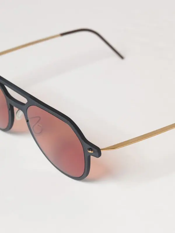 LINDBERG 83050 Aviator Sunglasses - Brown