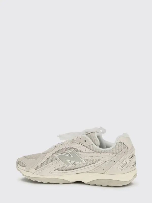 NEW BALANCE 204l Leather And Mesh Sneakers - Beige