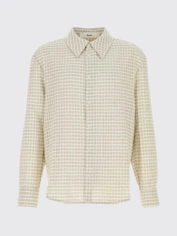 Séfr Checked Cotton Blend Shirt