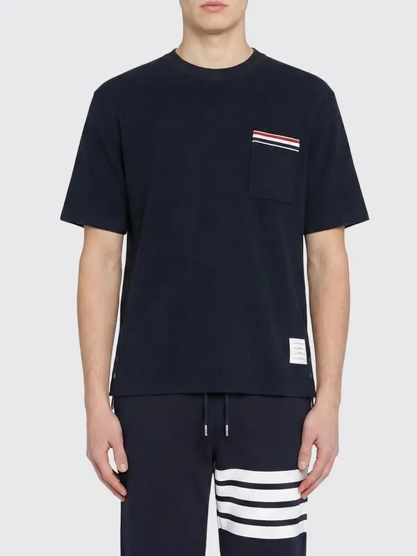 Thom Browne Cotton Blend T-shirt - Blue