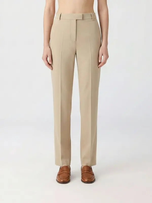 Max Mara Classic Cady Trousers - Brown
