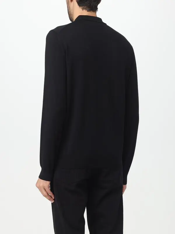 BOSS Long Sleeve Polo Shirt - Black 1