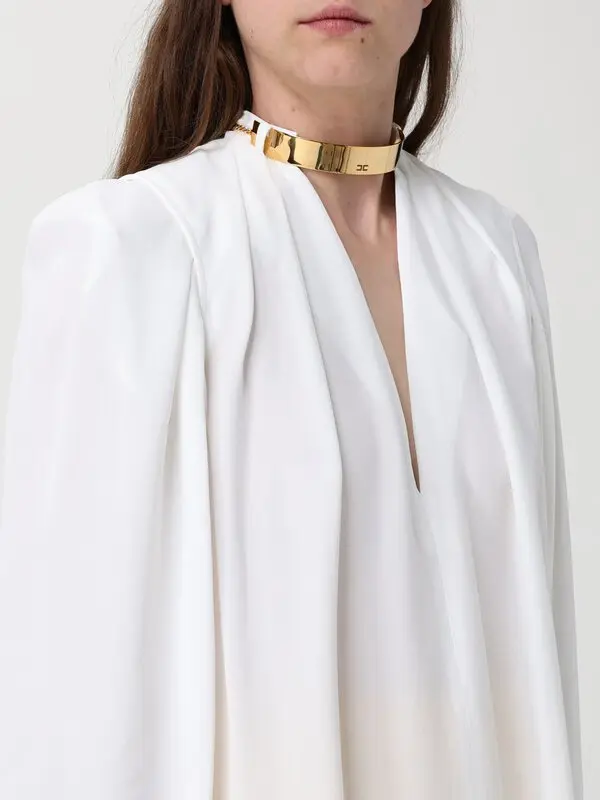 Elisabetta Franchi Georgette Blouse - Ivory