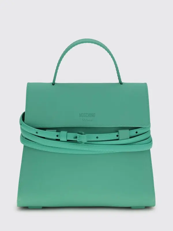 Moschino Tie Me Leather Bag - Green