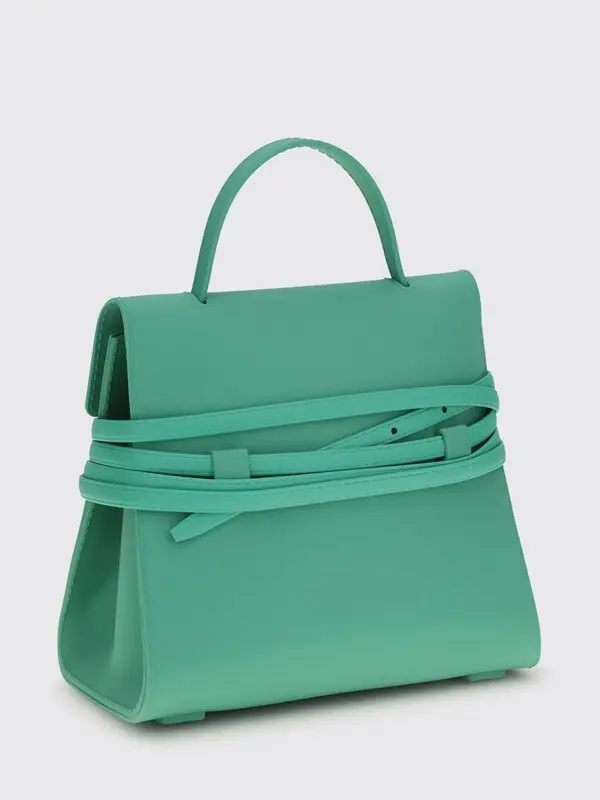 Moschino Tie Me Leather Bag - Green