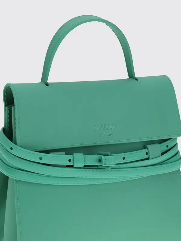Moschino Tie Me Leather Bag - Green