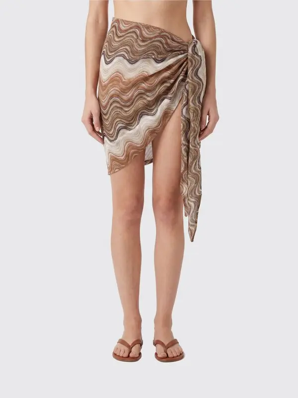 MC2 SAINT BARTH Pareo Mini Skirt - Dark