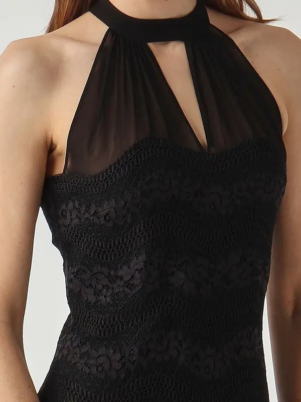 TWINSET Macramé Dress - Black