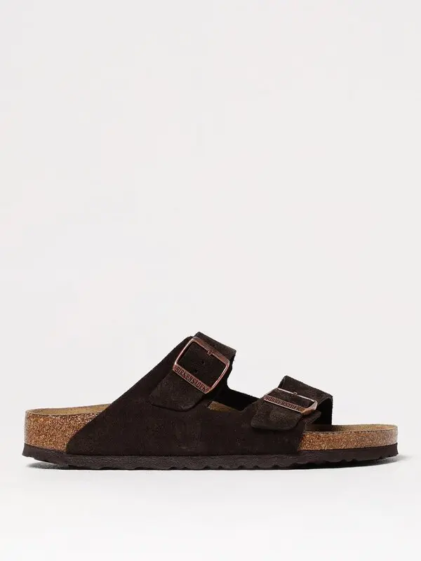 BIRKENSTOCK Arizona Suede Sandals - Black