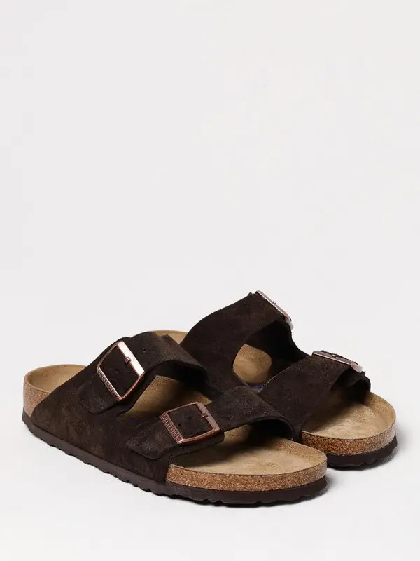 BIRKENSTOCK Arizona Suede Sandals - Black
