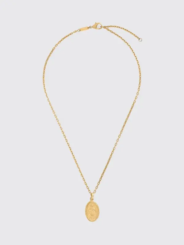 Dolce & Gabbana Medallion Brass Necklace With Pendant - Brown