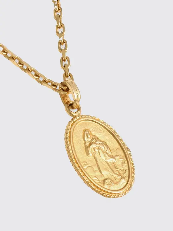 Dolce & Gabbana Medallion Brass Necklace With Pendant