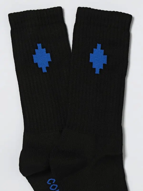 COUNTY OF MILAN Stretch Cotton Socks With Jacquard Logo
