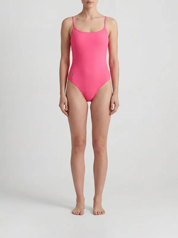 Polo Ralph Lauren Recycled Stretch Nylon One-piece Swimsuit - Pink