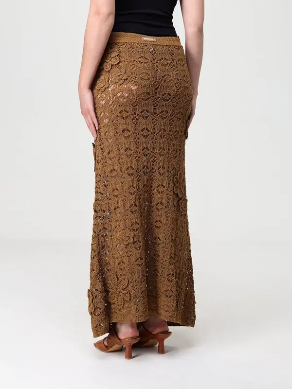 Pinko Knitted Long Skirt - Brown