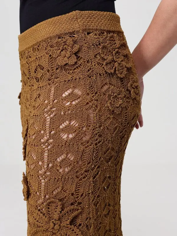 Pinko Knitted Long Skirt - Brown