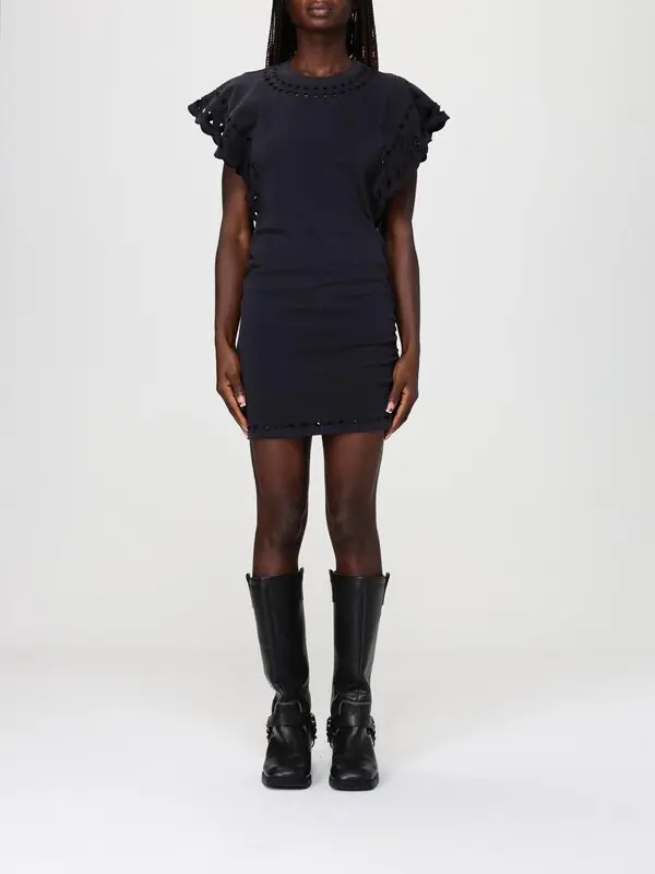 Isabel Marant Étoile Cotton Mini Dress - Black